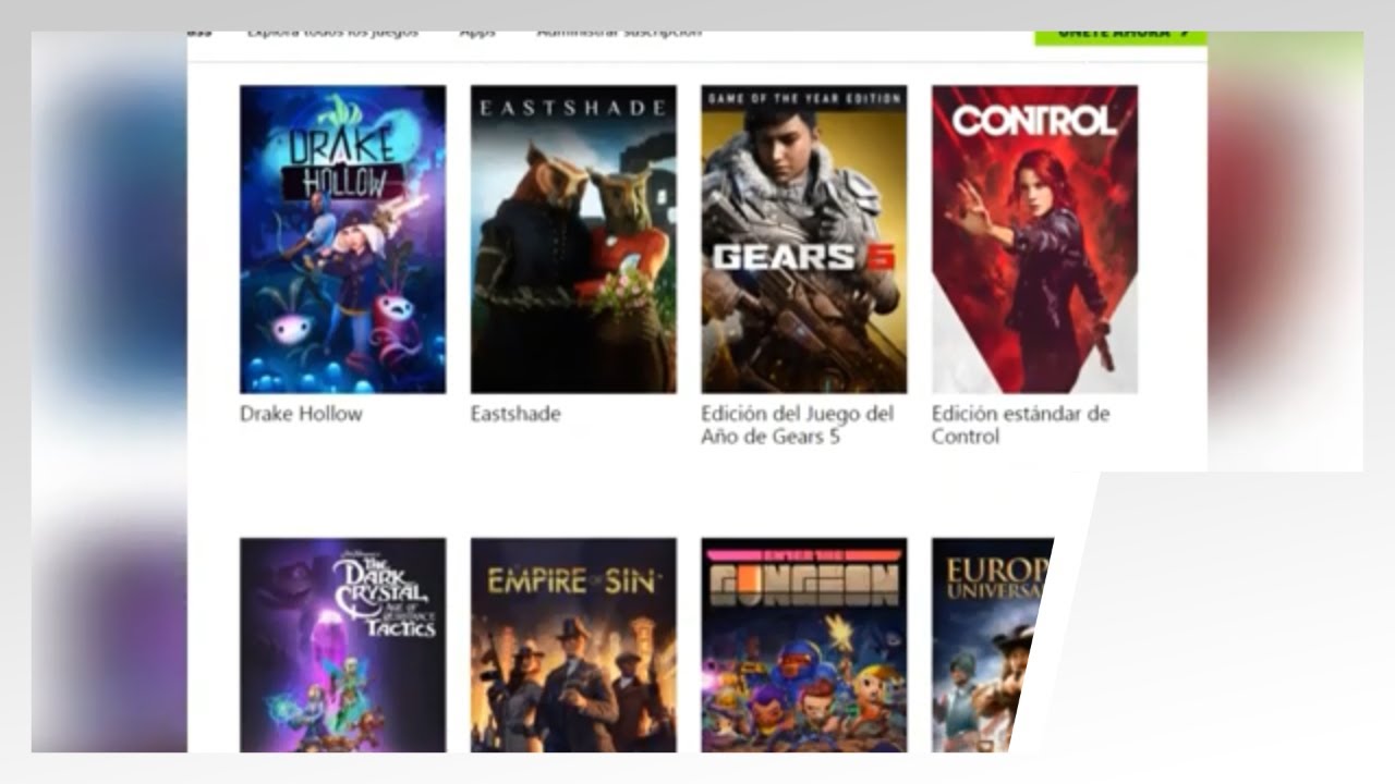 XBOX GAME PASS para PC Biblioteca de juegos 2021 - YouTube