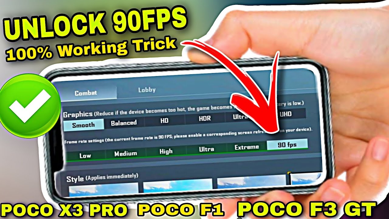 HOW TO UNLOCK 90FPS IN POCO DEVICES | POCO X3 PRO 90FPS UNLOCK TRICK ...