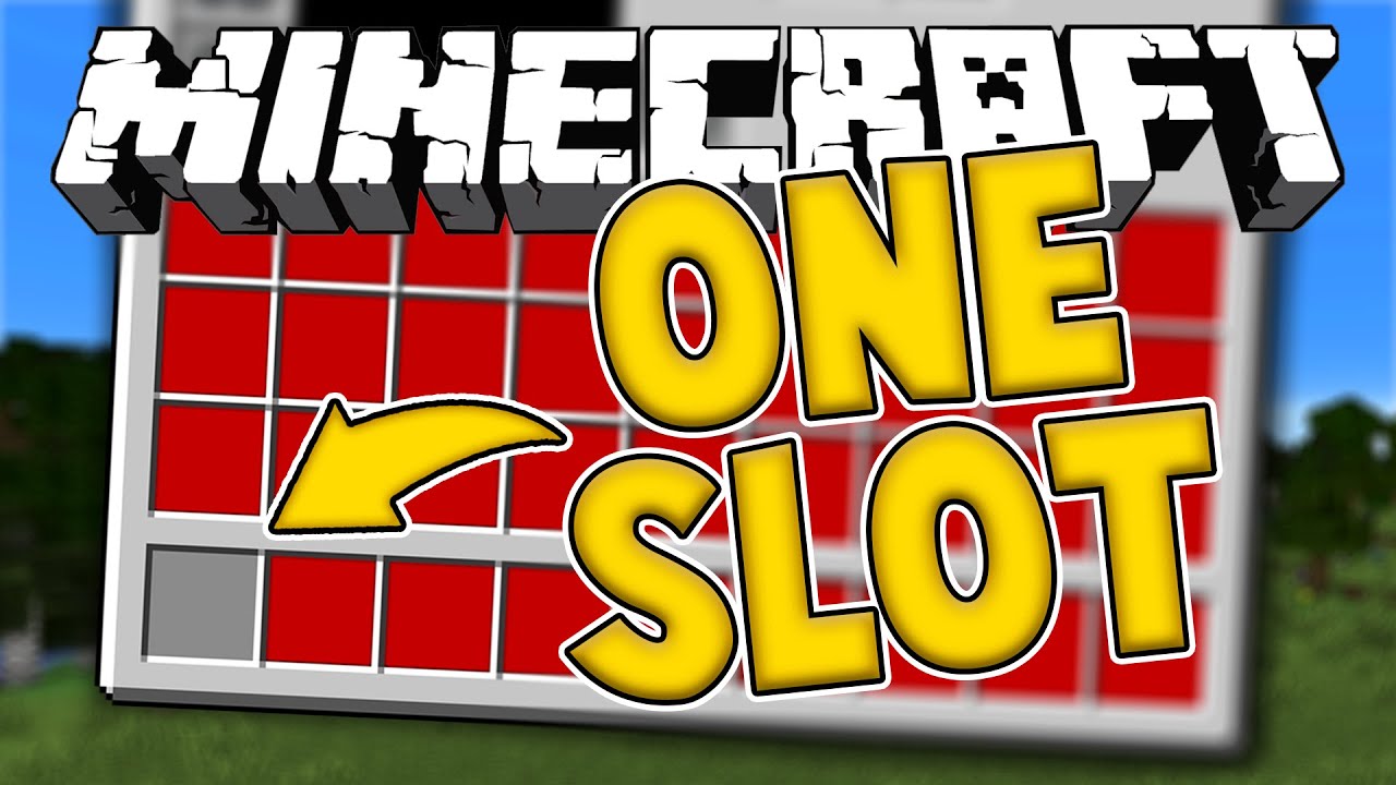 MINECRAFT ONE INVENTORY SLOT CHALLENGE! - YouTube