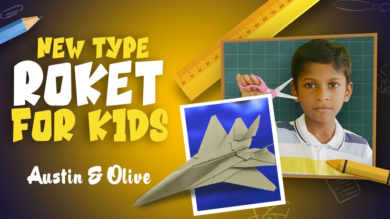 (EASY) New Type Roket For Kids | Orgami Paper Roket | Paper Roket ...
