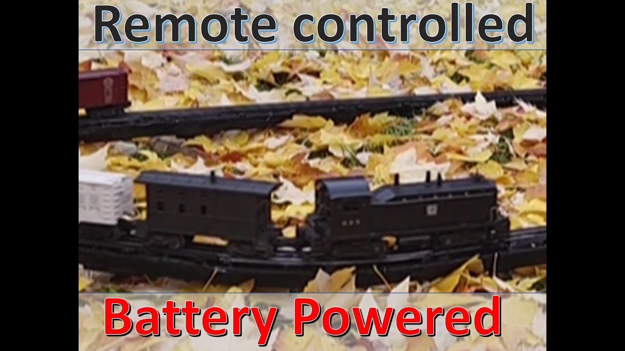 DIY Battery powered remote controlled train - YouTube