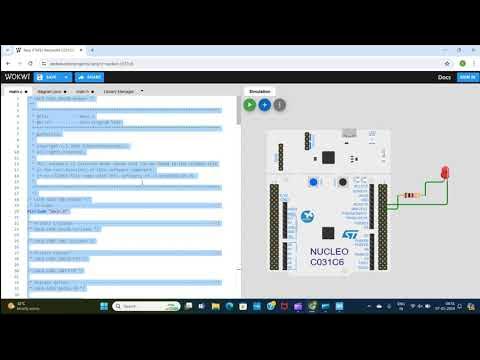 1.STM32 | HAL Programming | Online Simulator | LED Toggling - YouTube