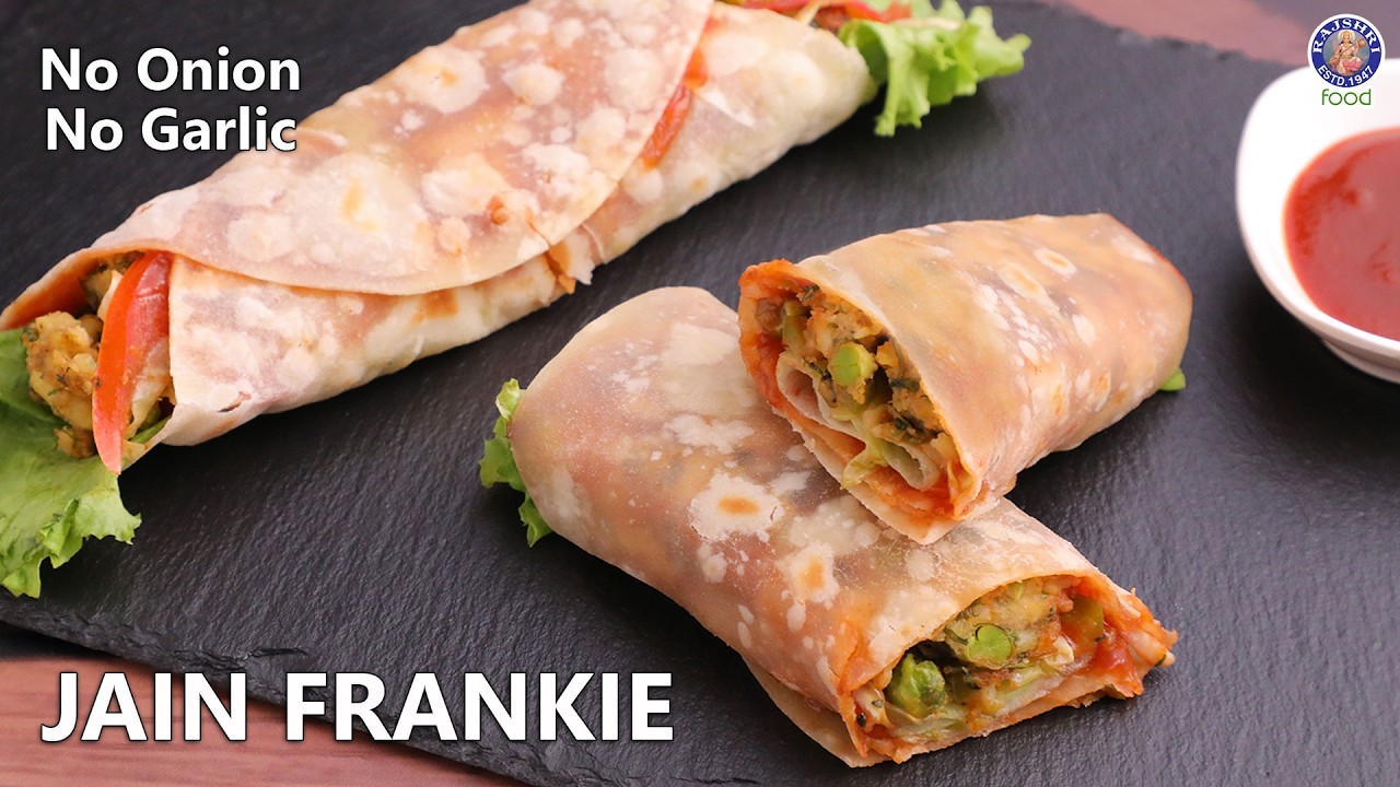 Mumbai Street Style Jain Frankie Recipe At Home | Healthy & Tasty Snack ...