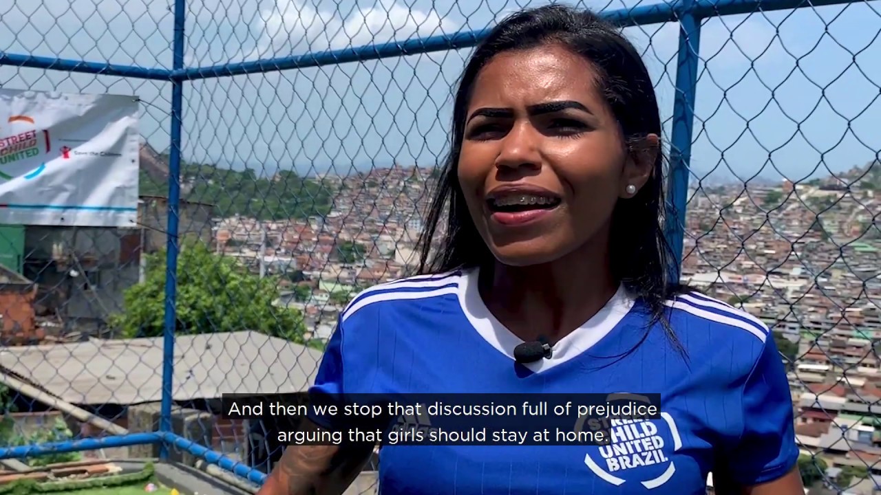 Safe Space football pitch in Rio refurbished - YouTube