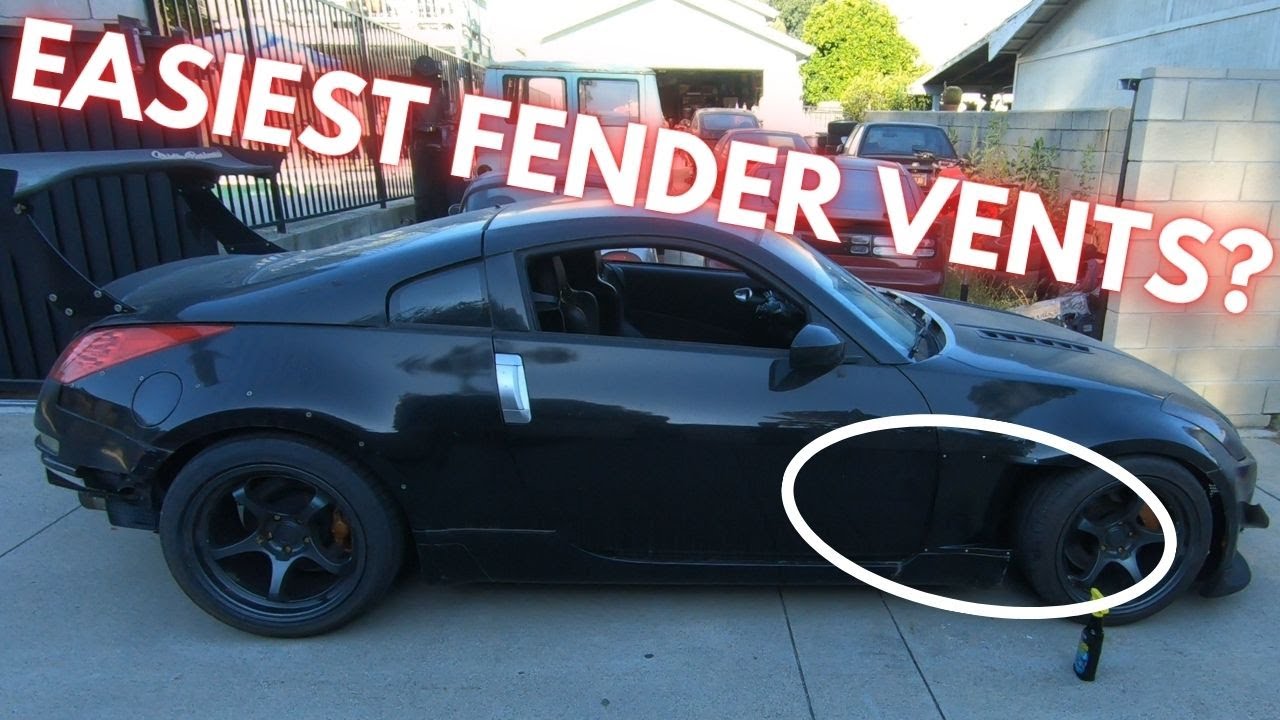 MERCURY GT3 FRONT FENDER VENT / DUCT INSTALL! (350Z) - YouTube