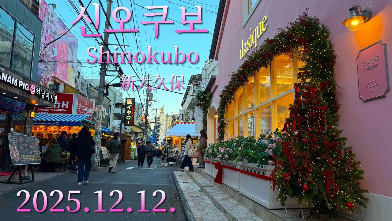 2025/12/12 도쿄 코리안타운 (코리아타운) 신오쿠보 Tokyo’s Korean Town Shinokubo 東京コリアン ...