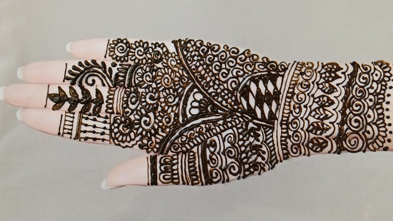 Simple Beutiful Mahendi Design - Front side mahendi design #mahendi ...