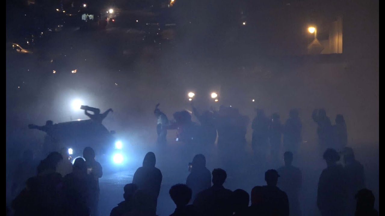 San Francisco "sideshow" gets wild / Cops pull up... (Nov. 28, 2021 ...