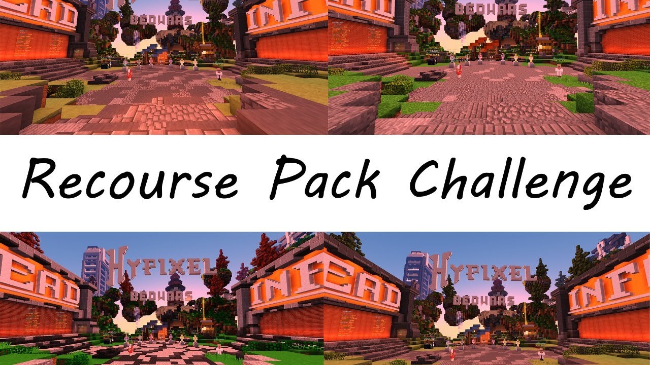 Recourse Pack Challenge || Minecraft Bedwars - YouTube