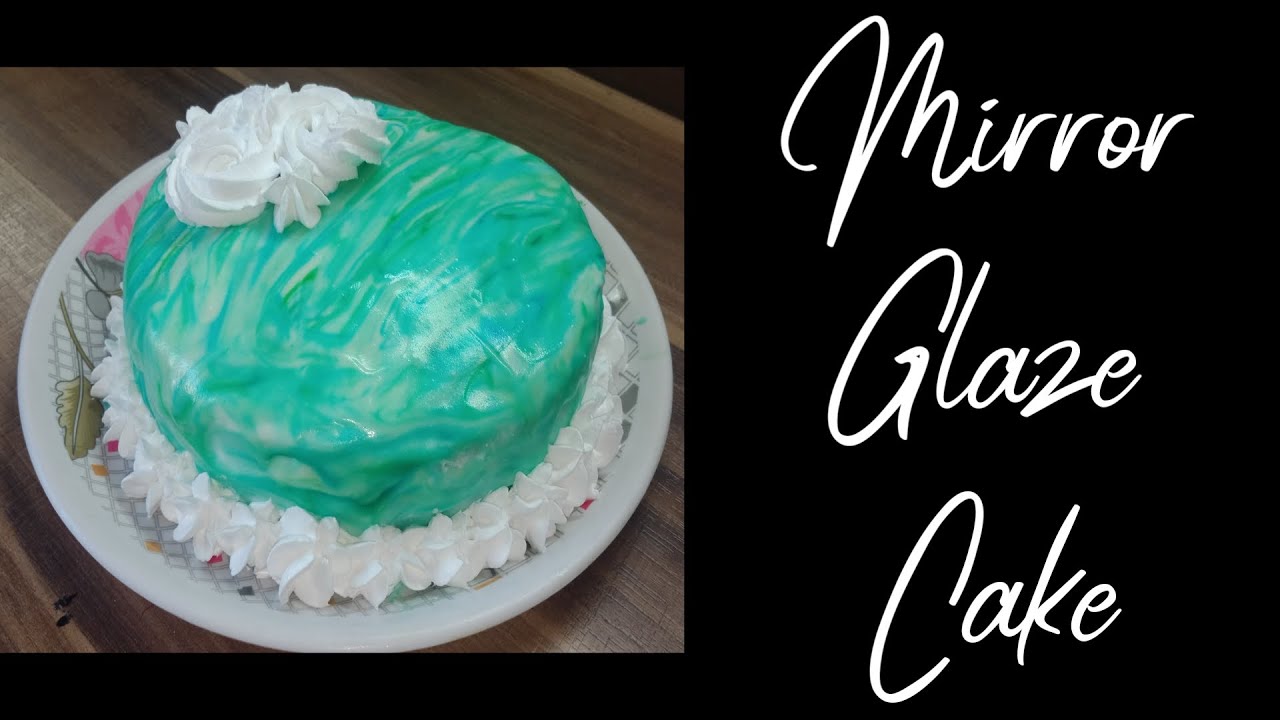 ||Mirror Glaze Cake With Marble Effect/Easy Recipe|| - YouTube
