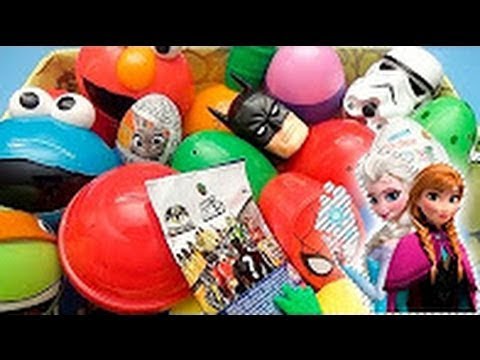 NEW Huge 101 Surprise Egg Opening Kinder Surprise - YouTube