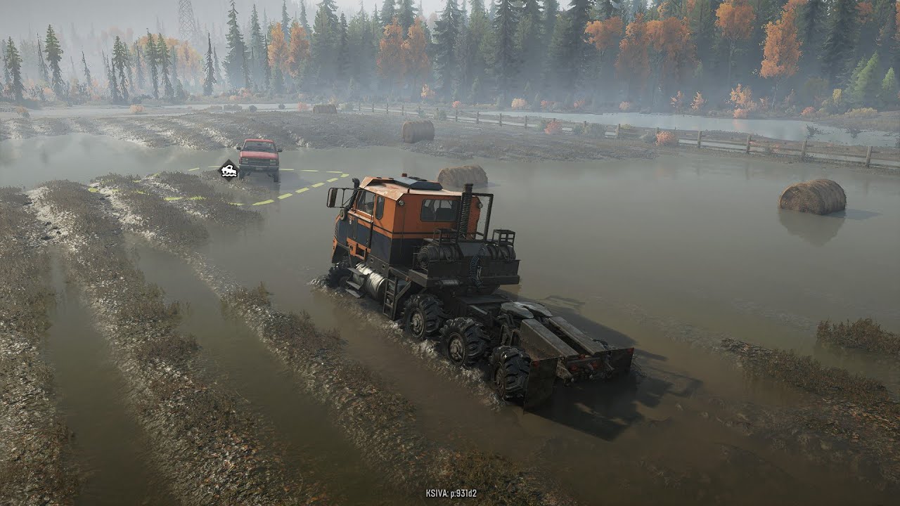 SnowRunner - I saved the car stuck in mud Snow Runner - YouTube