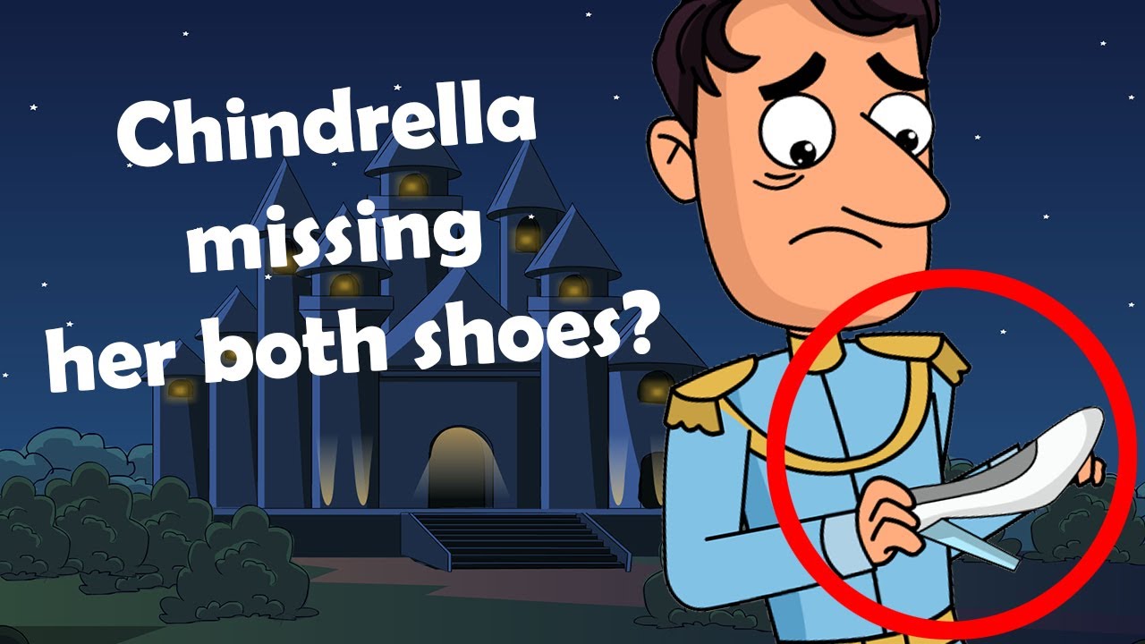cinderella missing her both shoes? funny cartoon by @loltooons - YouTube