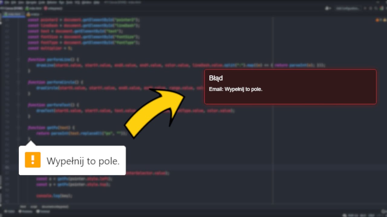 #37 Web - Customowe formularze, walidacja (custom validation form) - YouTube
