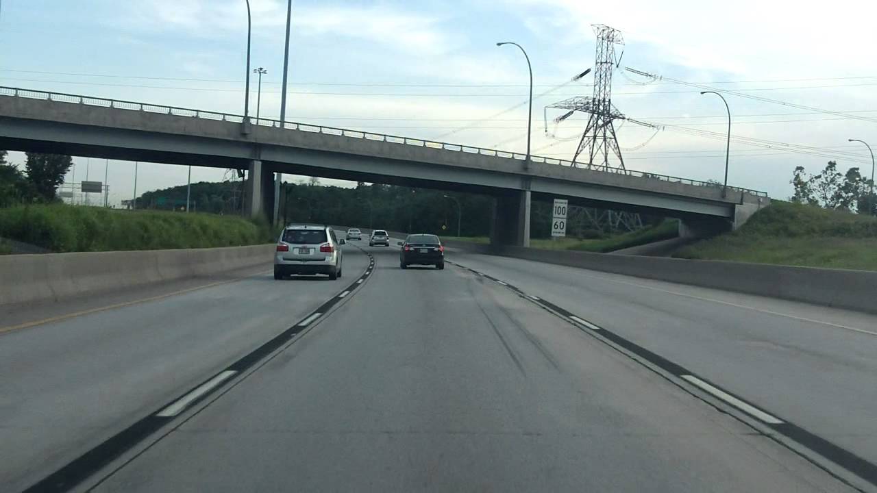Metropolitan Expressway (Autoroute 40 Exits 80 to 96) eastbound - YouTube