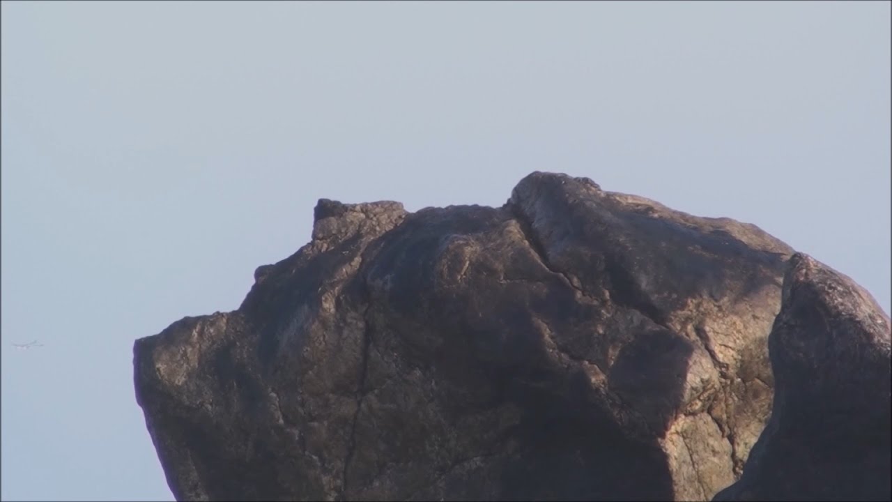 Relax - Rock shaped like a pharaoh's head looking at the sky in the sea ...