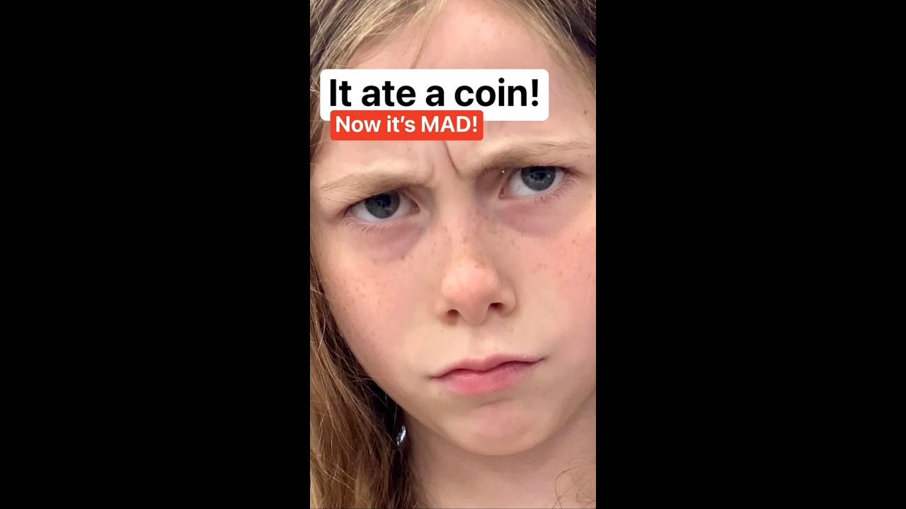 It REALLY ate a COIN!😨 It's hungry..😬 - YouTube