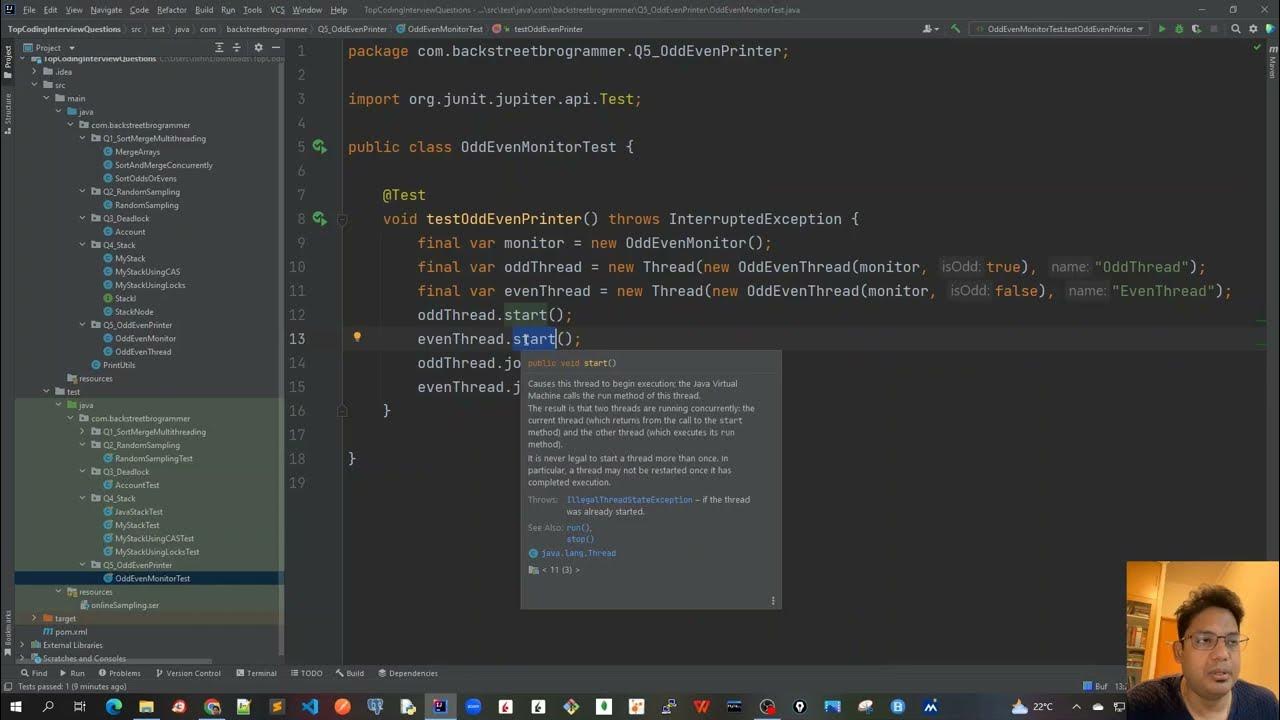 30 - Odd Even Printer Using Multithreading - SOLUTION - Code Demo 2 - YouTube