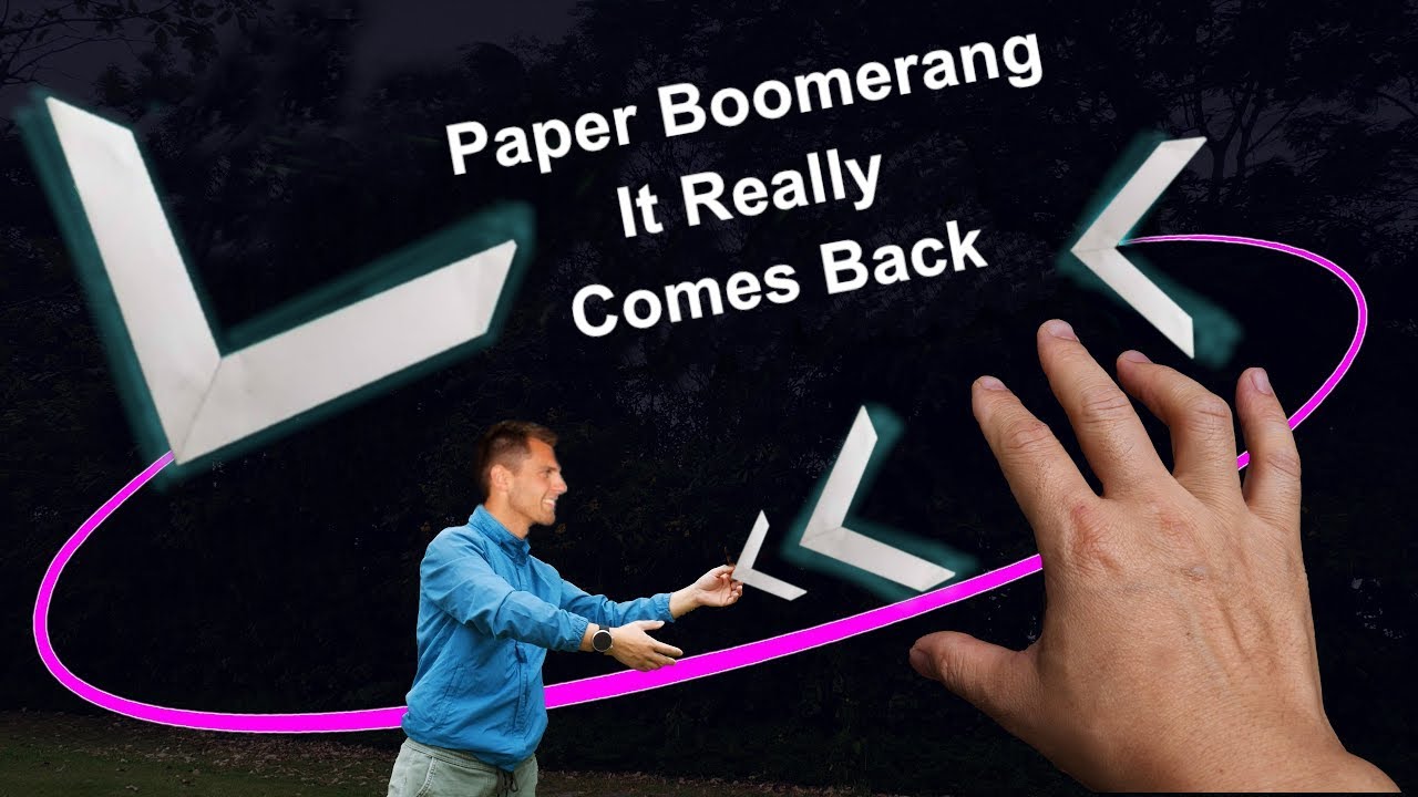 Paper Boomerang Video - How to Make a Paper Boomerang - How to Make an ...