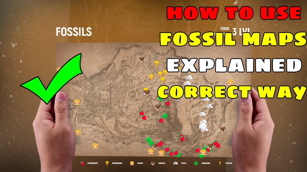 How To find Resources With Fossil Map In Grand Rp | Secret Trick 🤑 ...