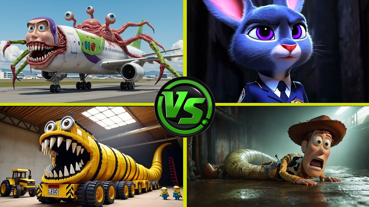 Lightyear Exe vs Zootopiya Exe vs Minion Exe vs Woody Exe - YouTube