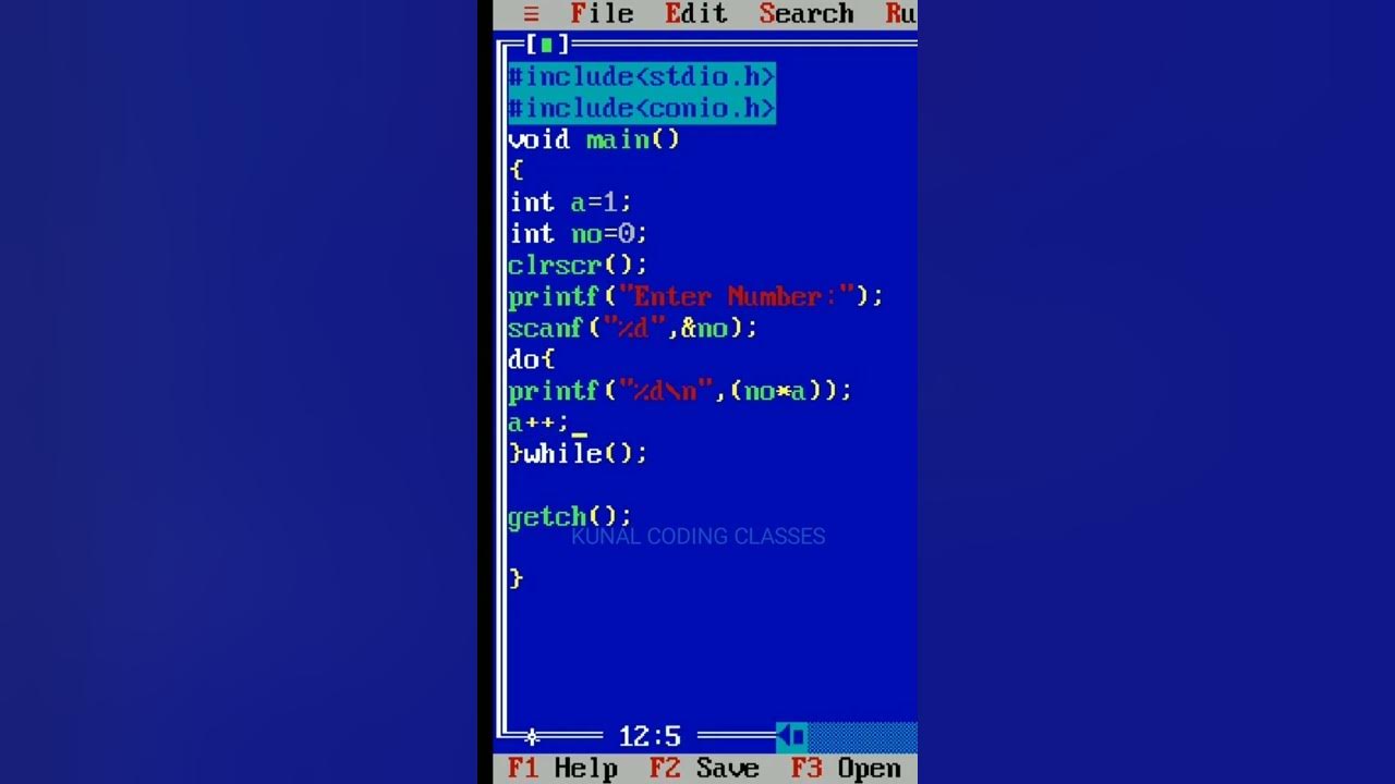 How To Print Any Number Table In C Programming Youtube