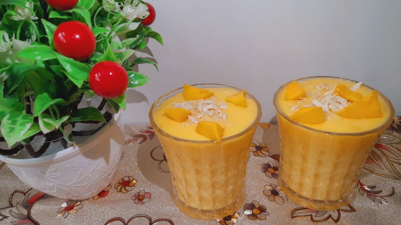 Thick Mango Milkshake Recipe | Mango Smoothie | Mango Juice | Tasty And ...