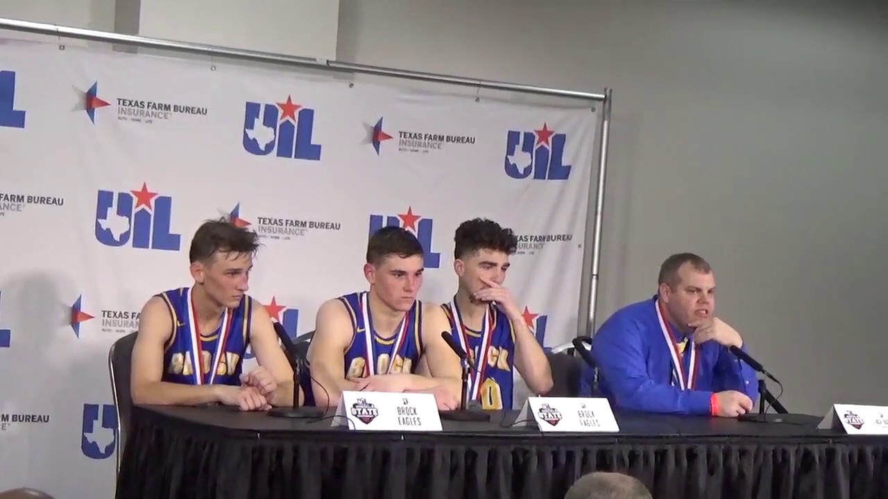 Brock High School Eagles UIL State Basketball 3A 2nd Place Postgame ...