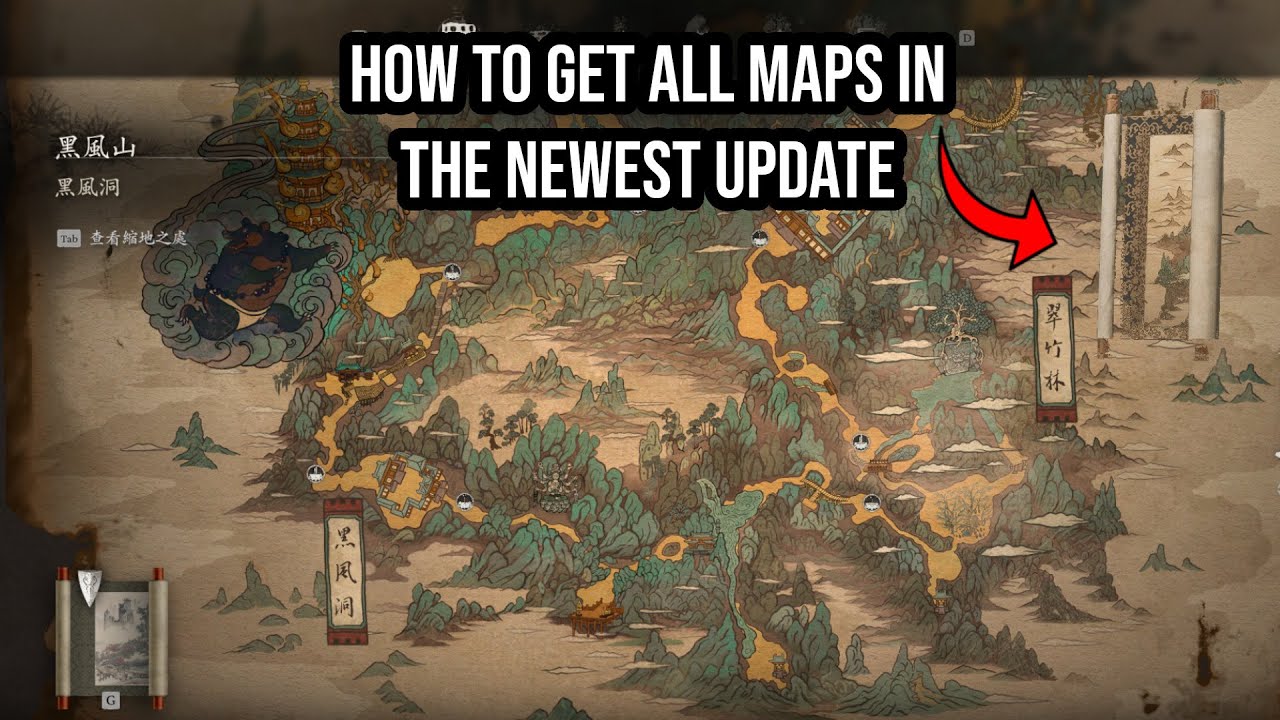 How To Get All Maps After The New Update 1.0.13.16669 | Black Myth ...