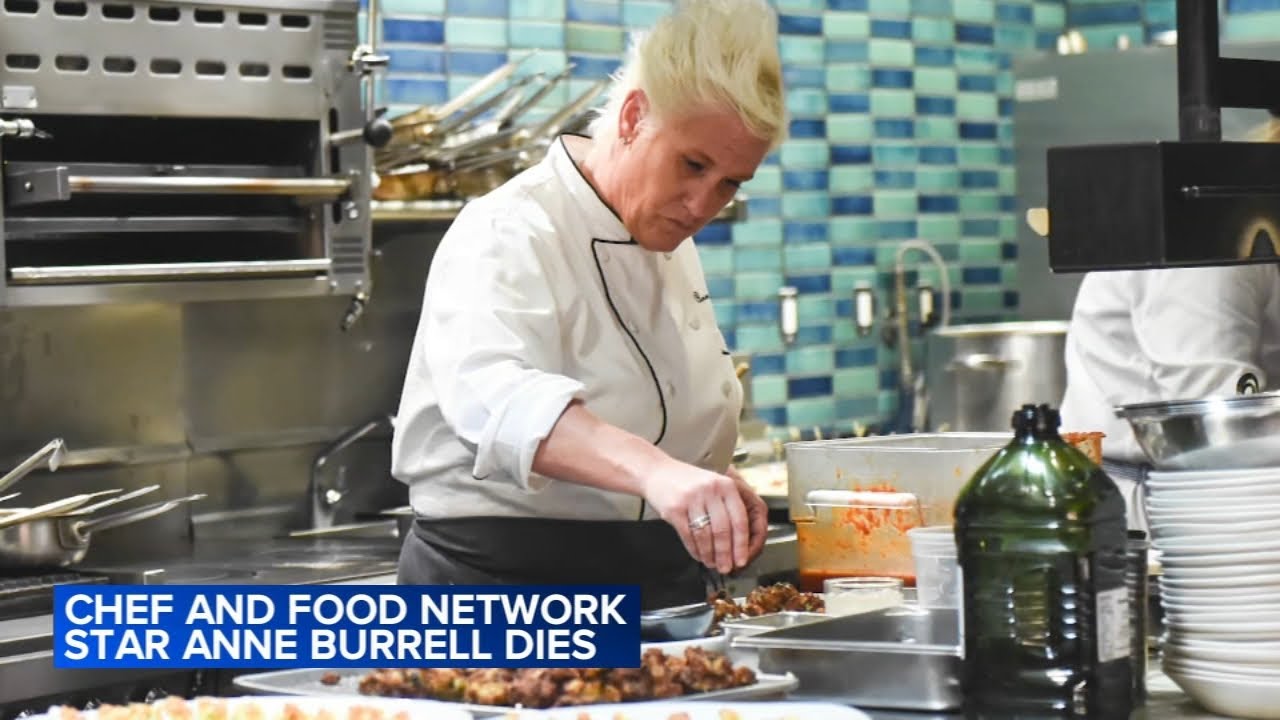 Celebrity chef Anne Burrell, Food Network star, dies at 55 - YouTube