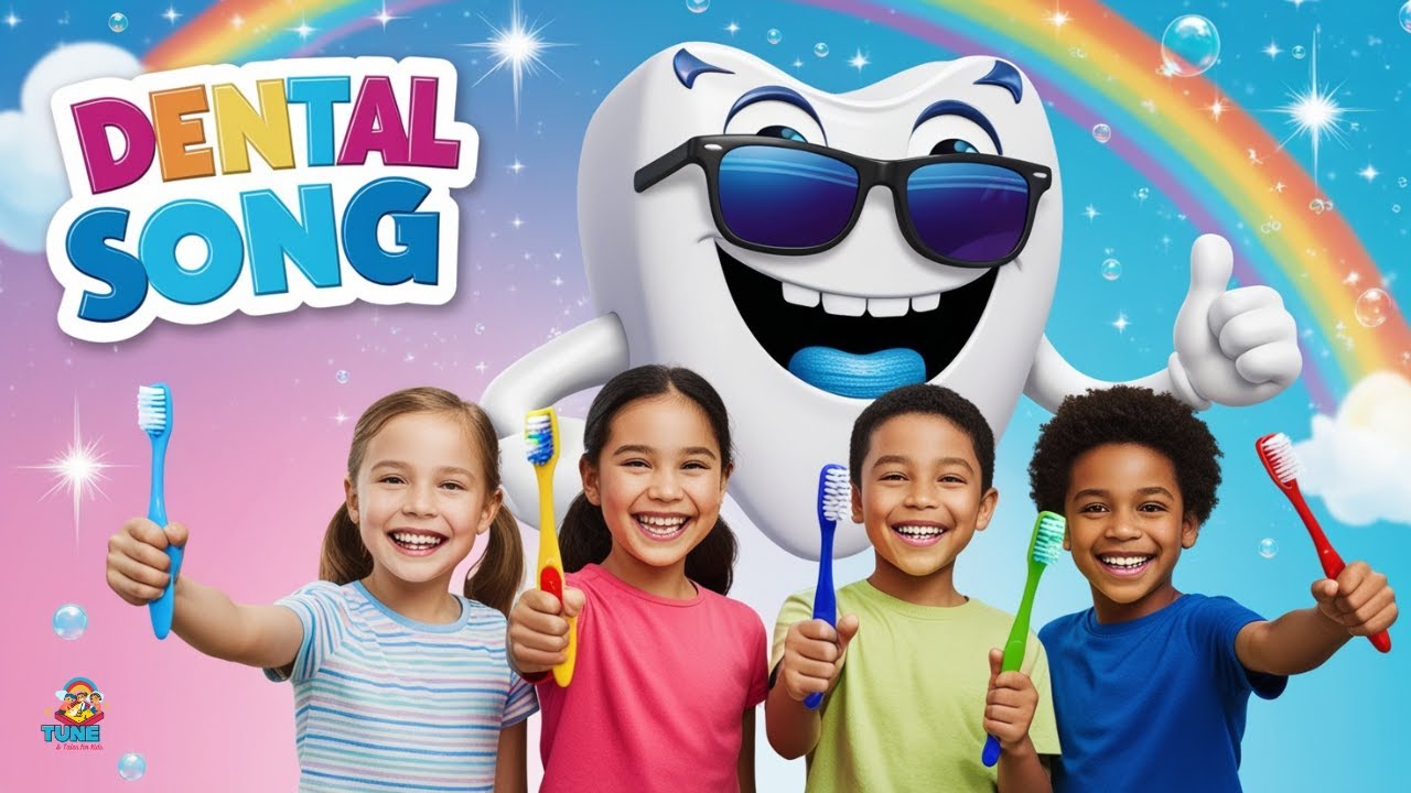 Dental Song for Kids | Fun Brush Your Teeth Nursery Rhyme for Healthy ...