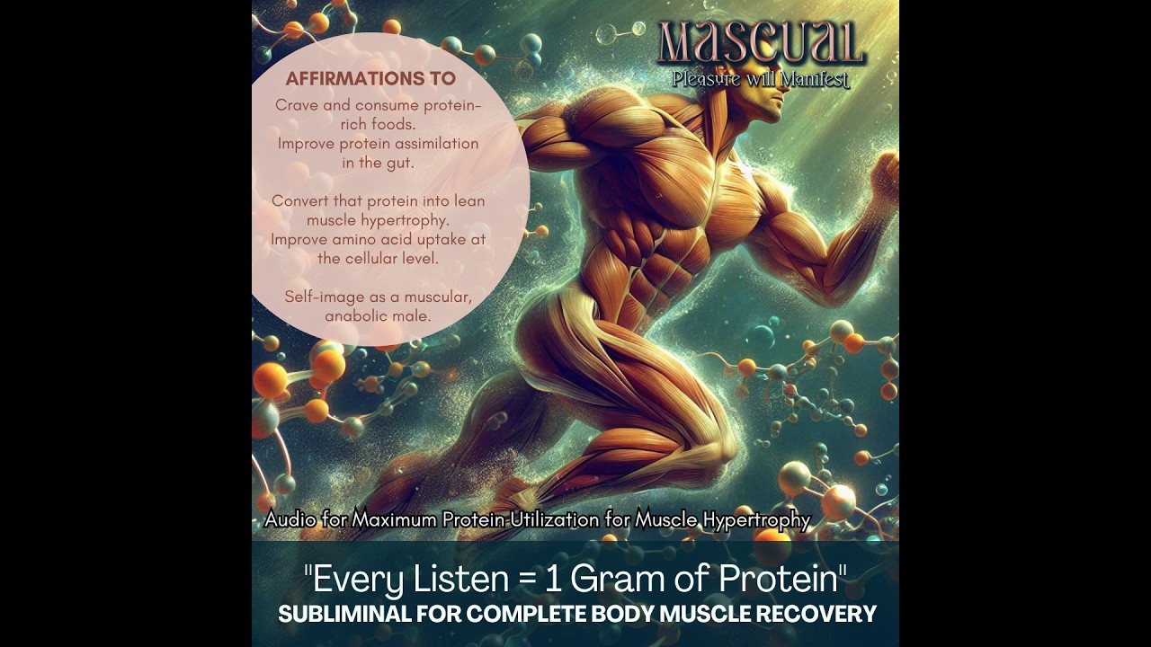 💪Every Listen=1gm of Protein | Subliminal for Max Protein Utilization ...