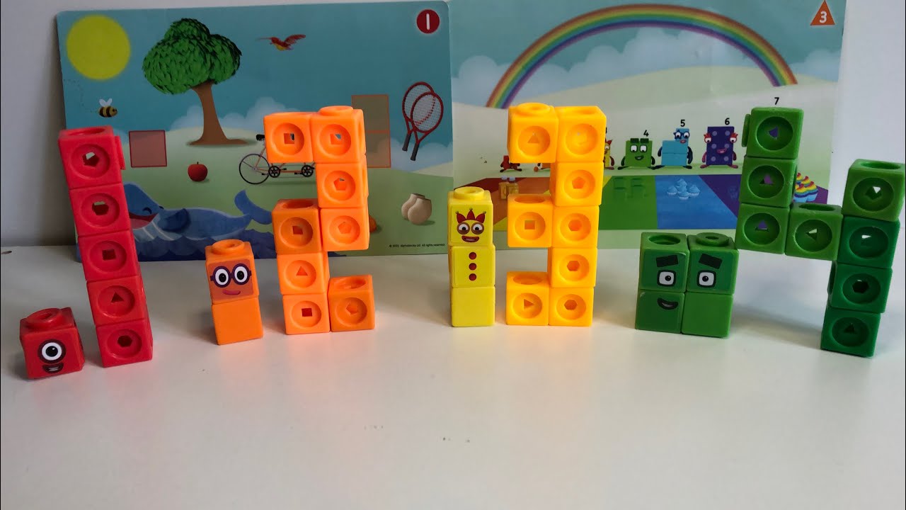Divison for Kids with Numberblocks Math Link Cubes I Learn to Count and ...