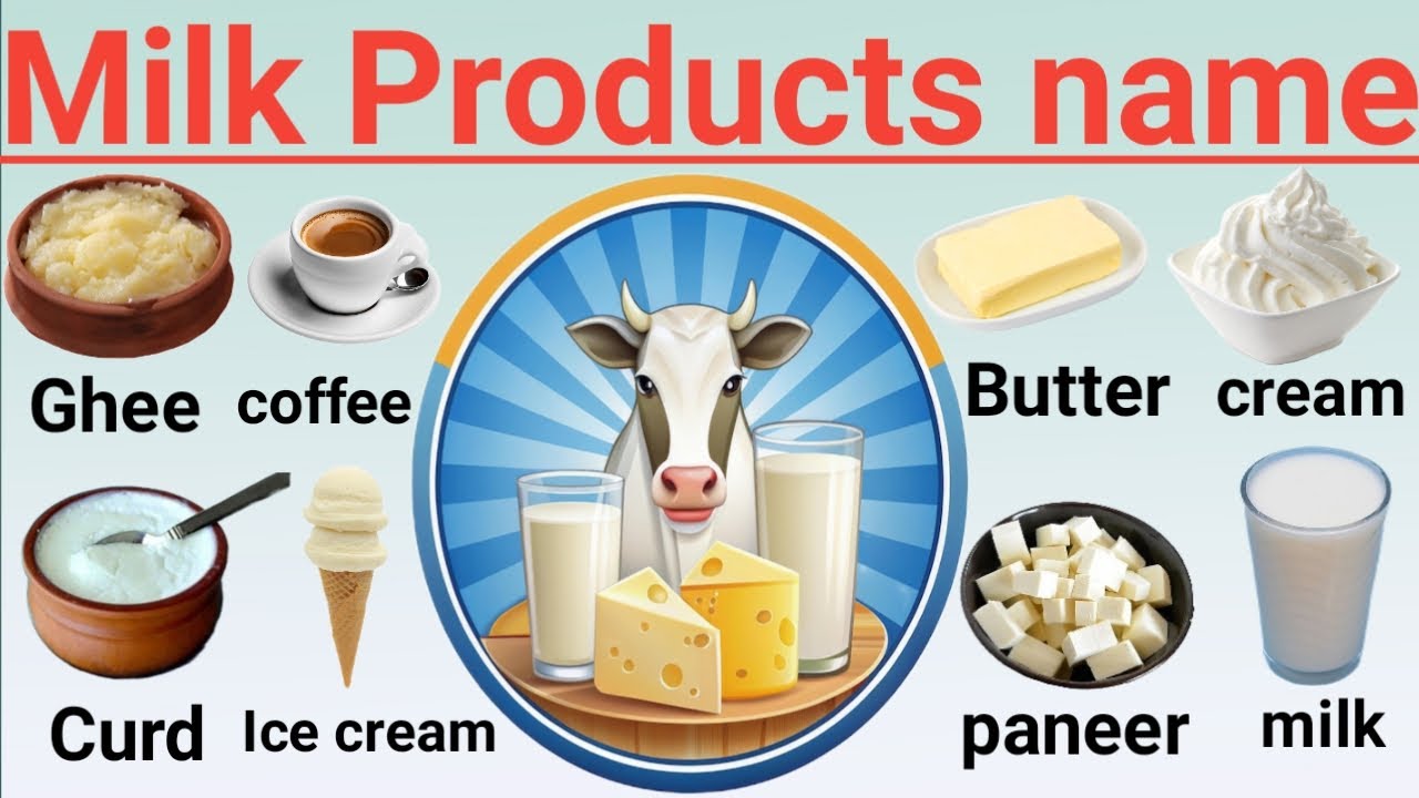15 Milk product names||names of dairy food|Milk product name in English ...