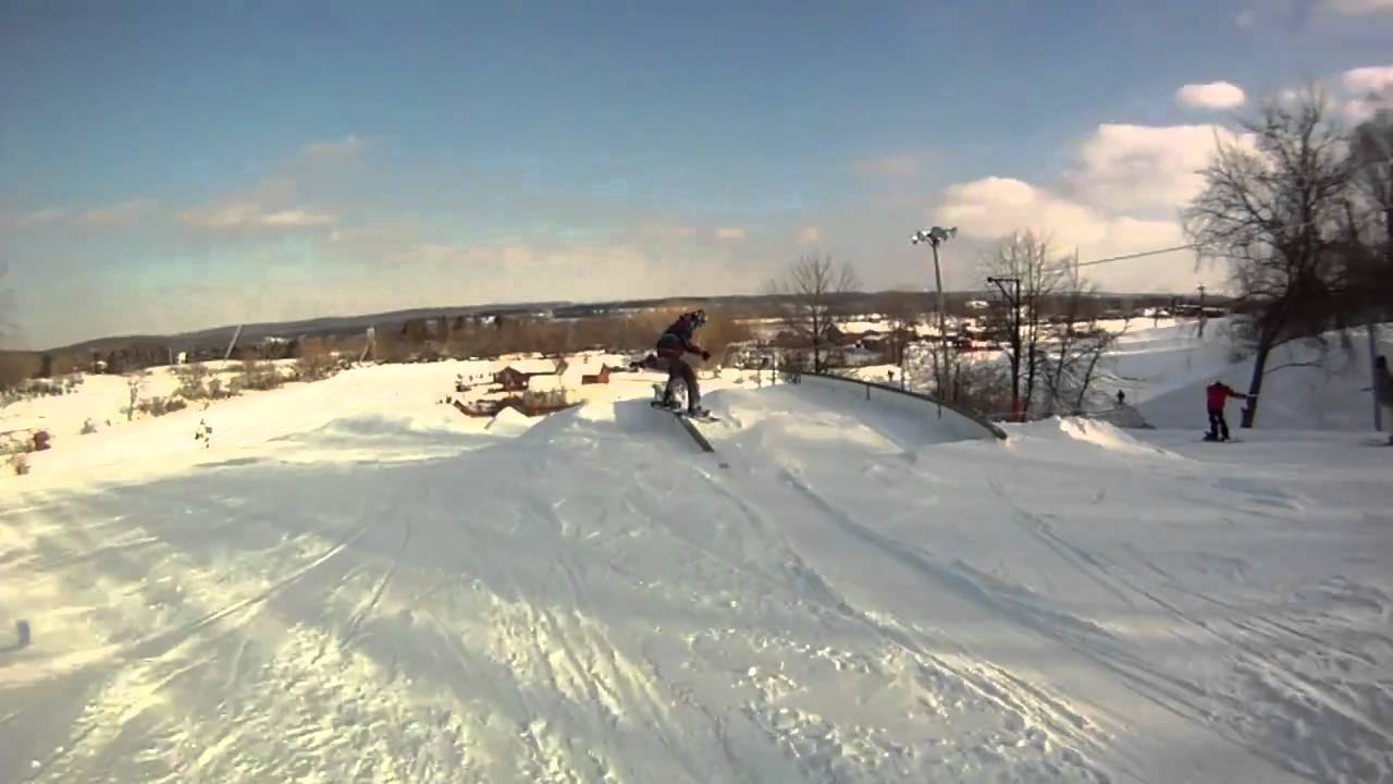 Green and Yellow Snowboarding - YouTube