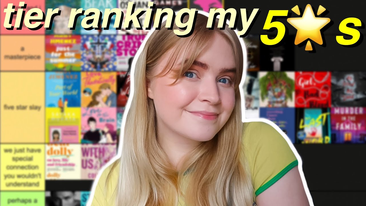tier ranking EVERY book i've EVER given FIVE STARS! | tier ranking my 5 ...