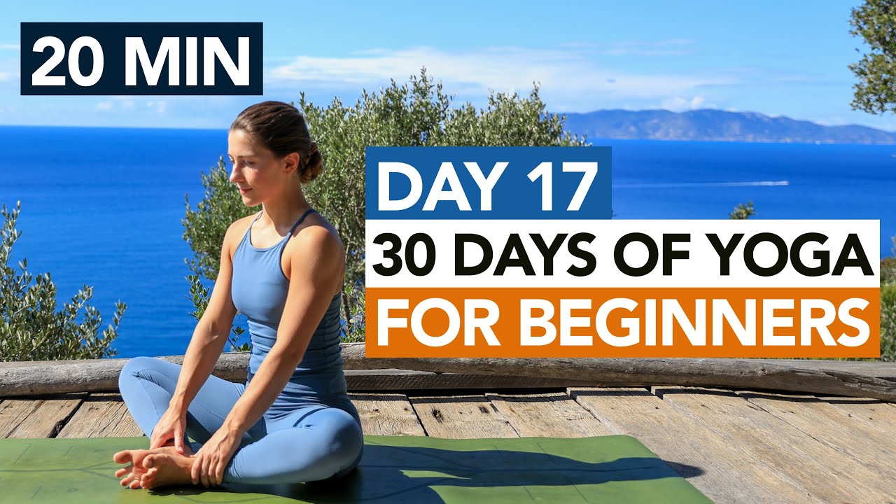 20 Min Relaxing Yoga Routine (Day 17) 30 Days of Yoga For Beginners ...
