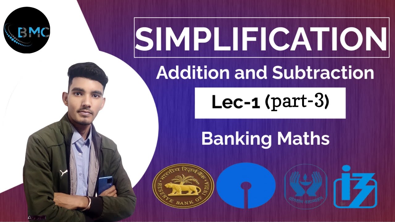Simplification Addition and Subtraction tricks in maths | Banking maths ...