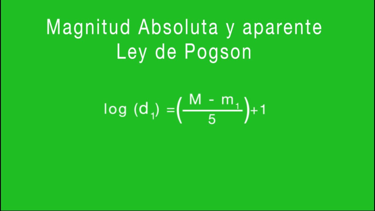 Distancias en el Universo V: magnitud absoluta, aparente y Ley de ...