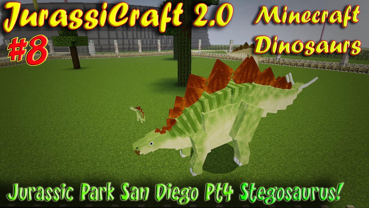 Minecraft Dinosaurs JurassiCraft 2 Ep8 Jurassic Park San Diego Pt4 ...