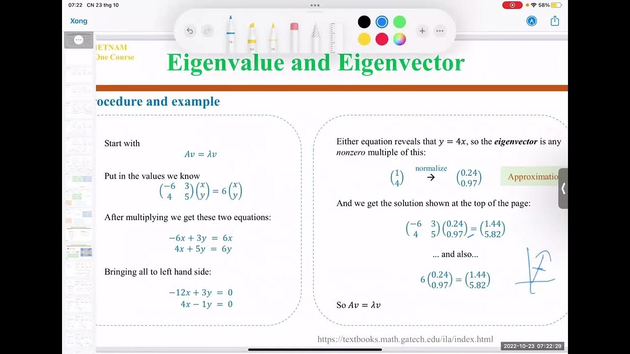 Tìm hiểu Eigenvalue và Eigenvector(Singular Value Decomposition) - YouTube
