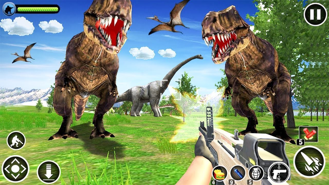 Dinosaur Shooter Free - Android Gameplay - YouTube