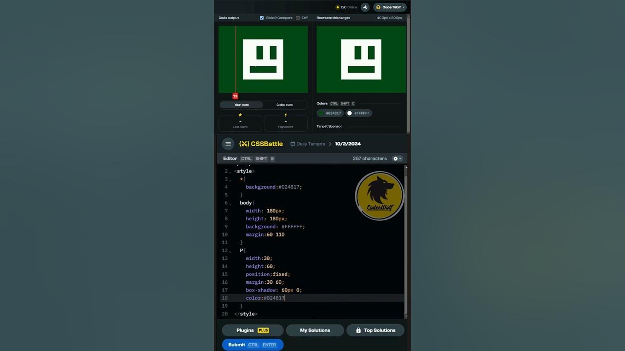 Css Battle Solution 100 Daily Target 10th Feb 24 Challenge By Cssbattle Youtube