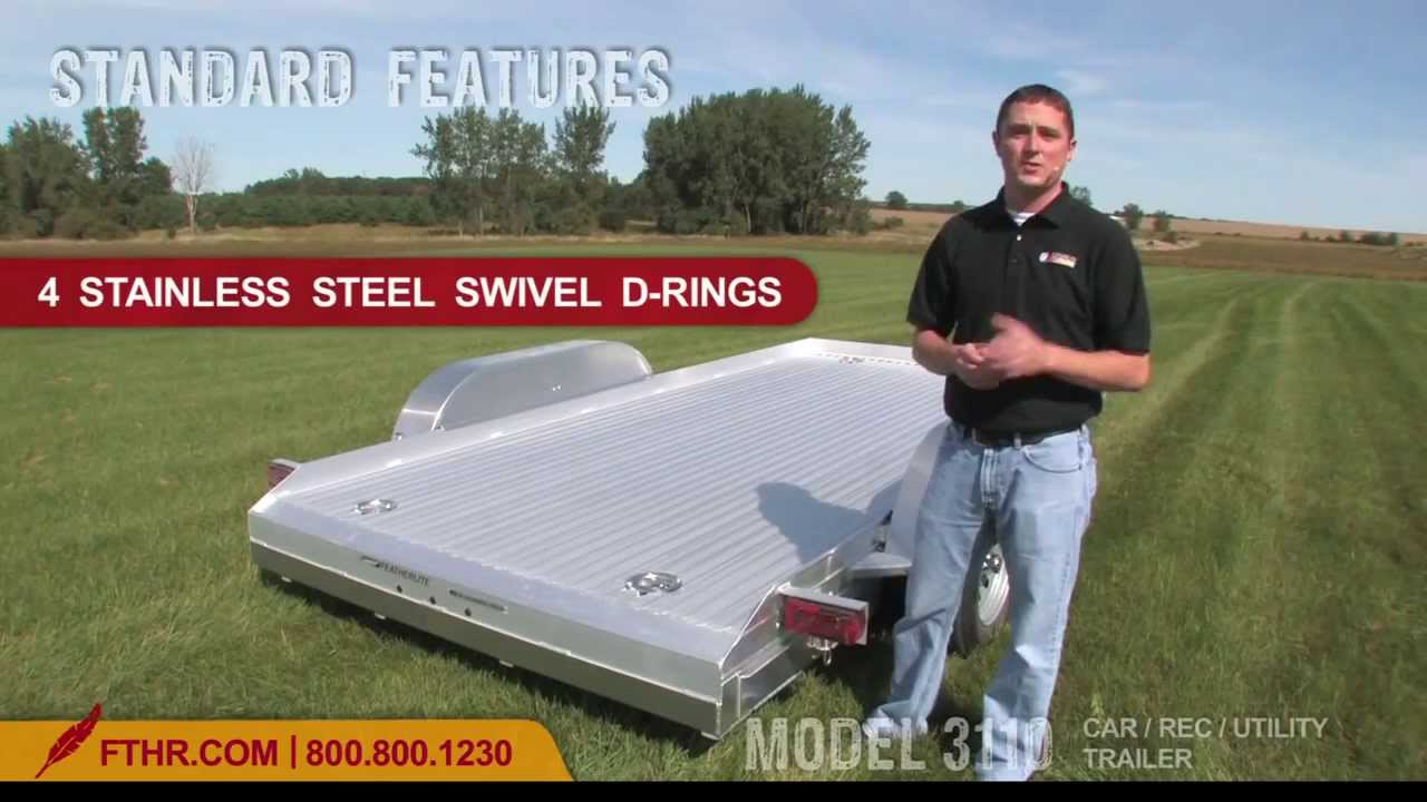 The Fabulous Featherlite Model 3110 Open Car Trailer - YouTube