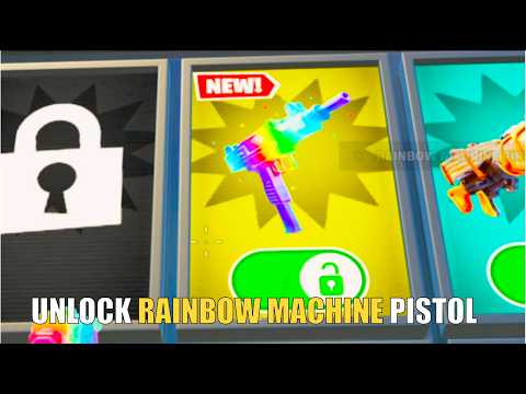RAINBOW MACHINE PISTOL 1V1 WITH EVERY GUN FORTNITE - MAZE GUIDE, SECRET CODE @hivecr8 ​