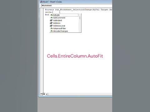 Automatic Column width in excel | excel Tips & Tricks - YouTube