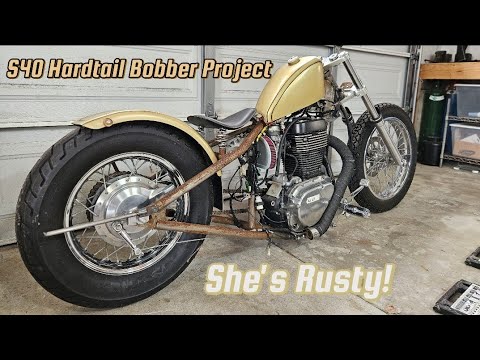 Suzuki S40 Savage Hardtail Bobber Project Pt1 - YouTube