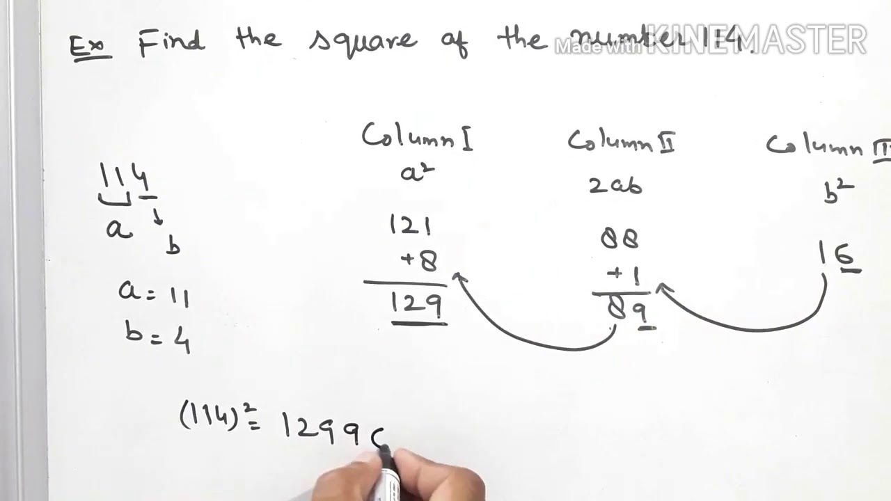 SQUARE & SQUARE ROOT ( Part 7 ) || Diagonal method || - YouTube