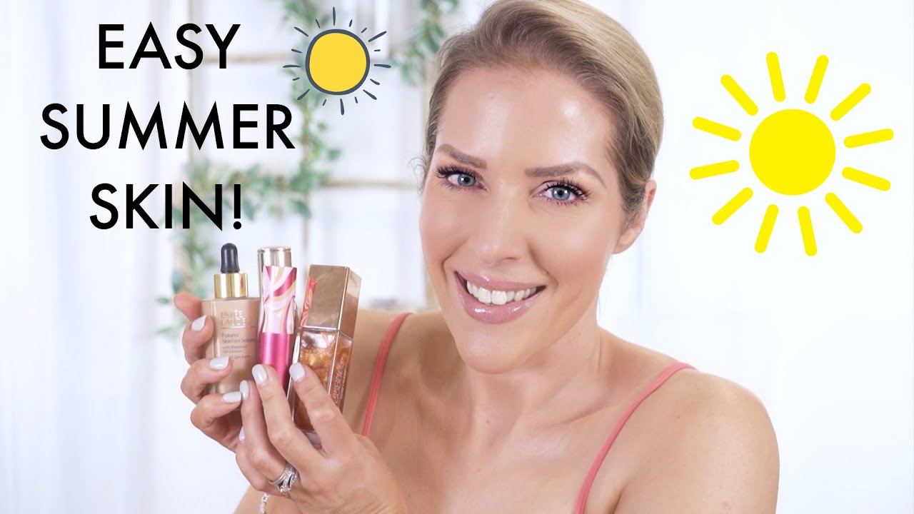EASY, GLOWY SUMMER BASE; NO SHADOW FRESH LOOK - YouTube