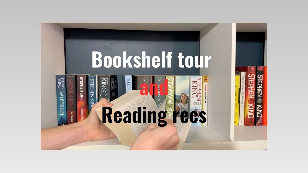 bookshelf tour + reading recs - YouTube